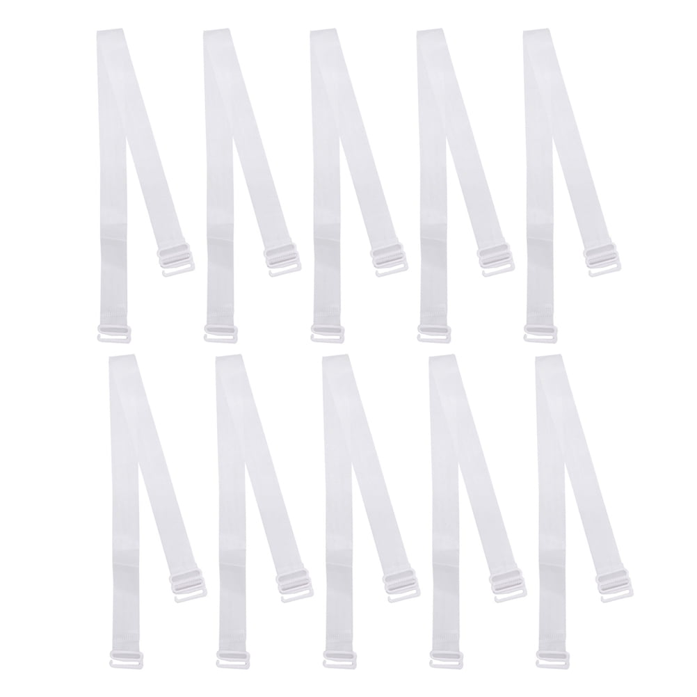 10 Pcs Invisible Shoulder Strap Clear Bra Sports Bralette under Outfit ...