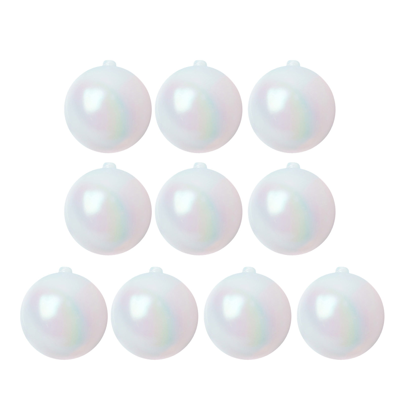 10 Pcs Iridescent Christmas Ball Shatterproof Balls Hanging Ornament ...