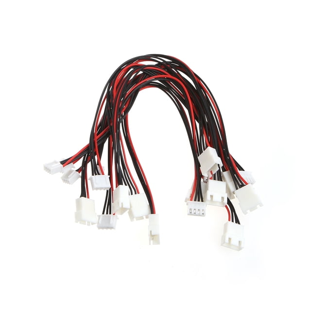 10 Pcs JST-XH Plug 3S Lipo Balance Wire Extension Lead 22cm For RC Car ...