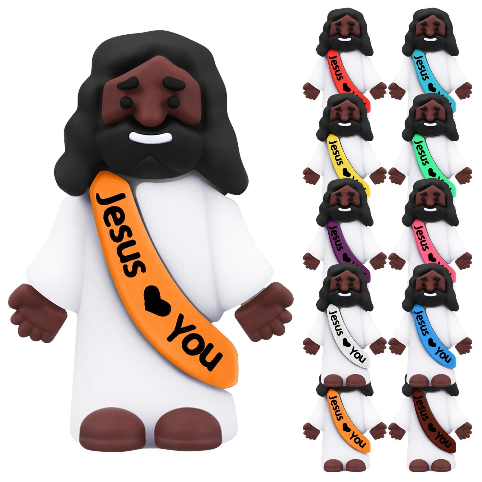 10 Pcs Jesus Toys Mini PVC Little Jesus Figurines to Hide and Seek ...