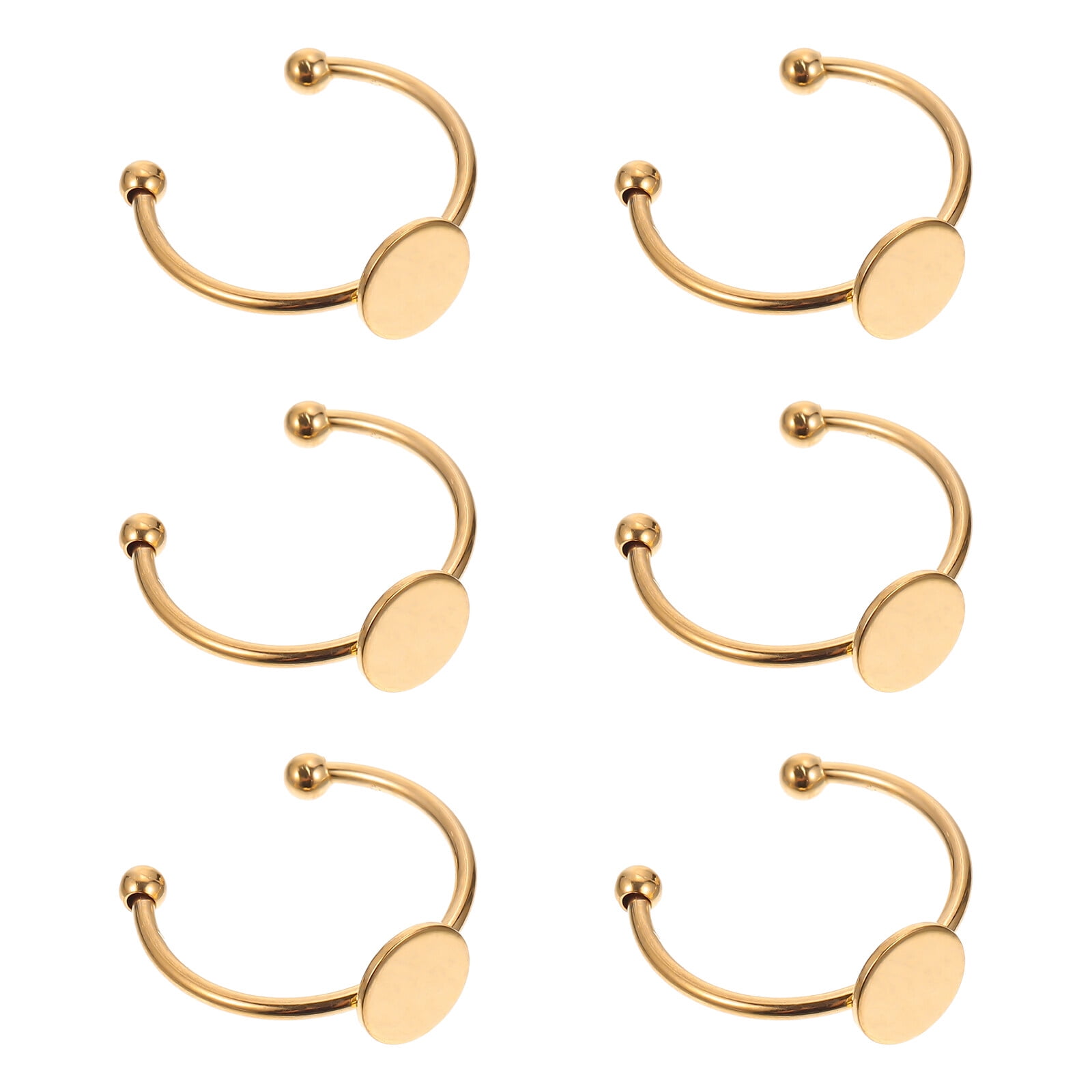 10 Pcs Jewelry Base for Ring DIY Bezels Blanks Adjustable Rings Making ...