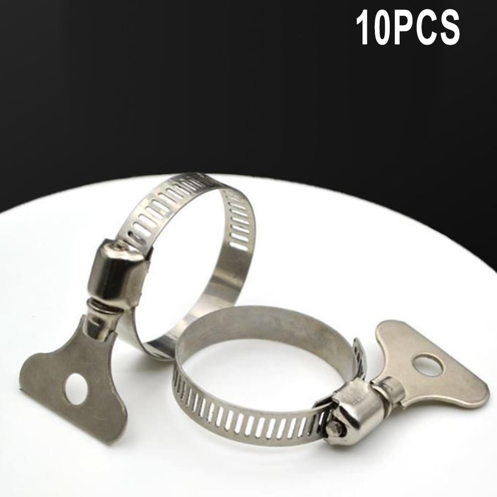 10 Pcs Jubilee Clips Stainless Steel Hose Clip Hose Clamp Worm Drive ...