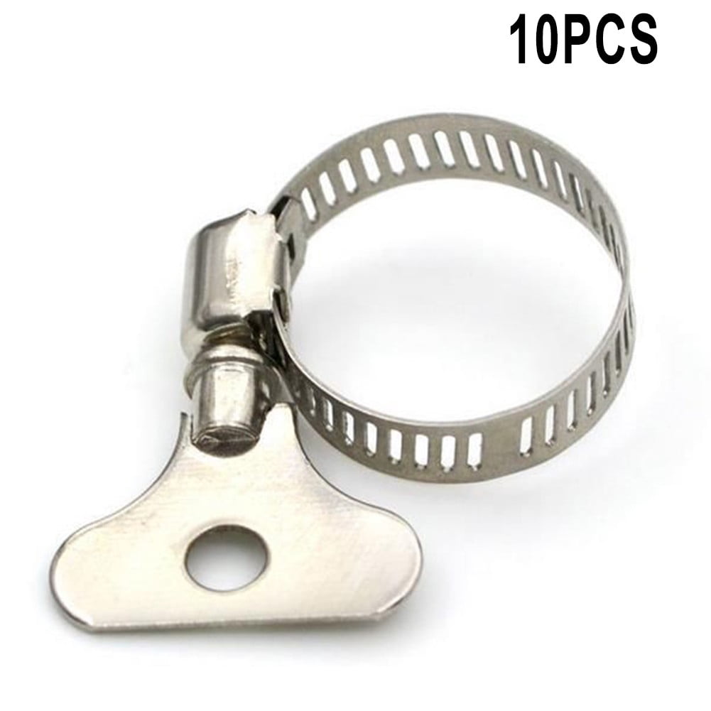 10 Pcs Jubilee Clips Stainless Steel Hose Clip Hose Clamp Worm Drive ...