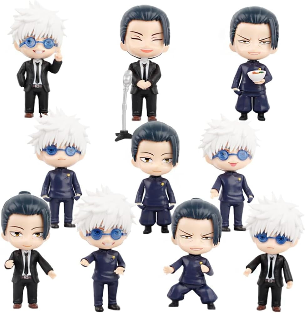 10 Pcs Jujutsu Kaisen Figure, 3.9 Inch Gojo Satoru & Geto Suguru JJK ...