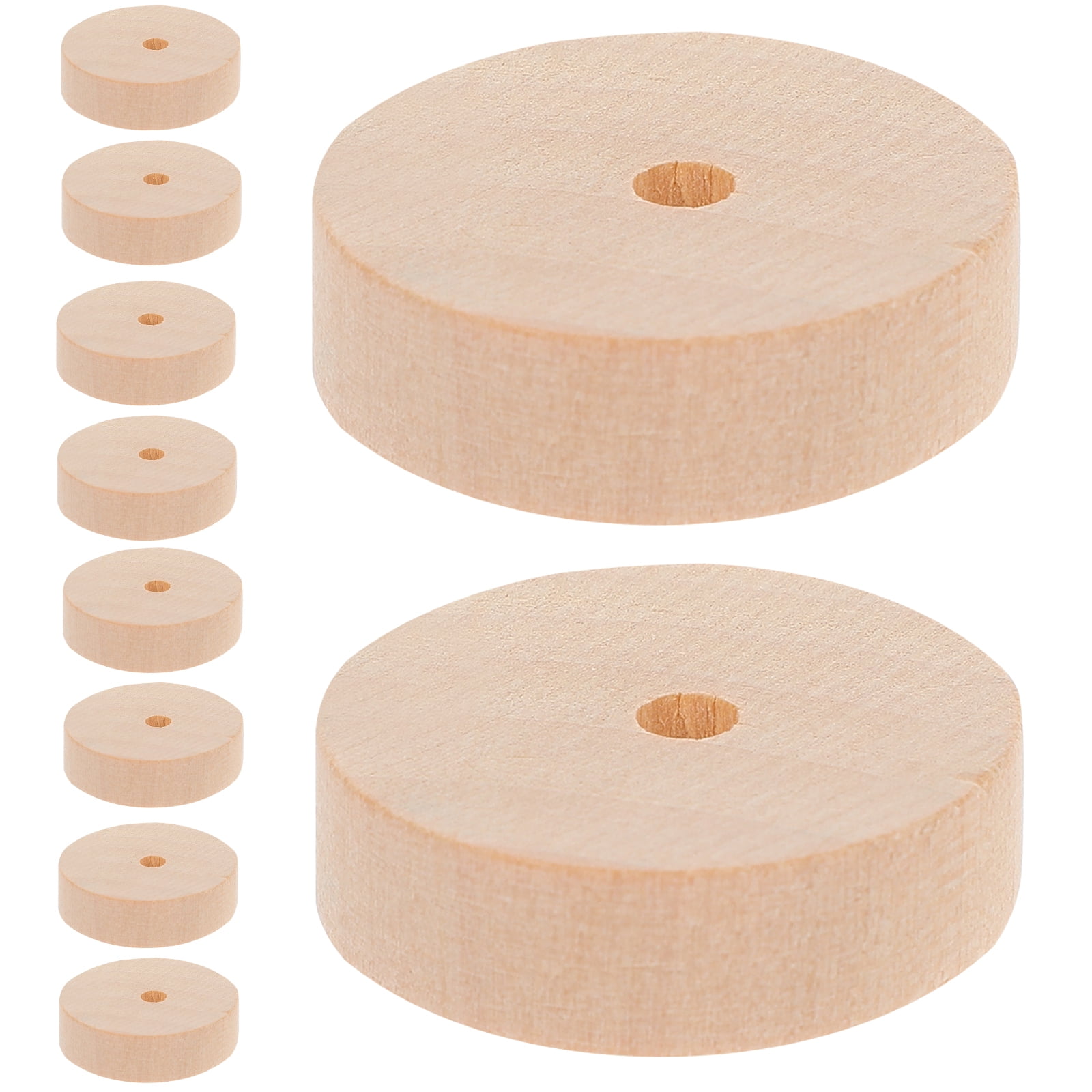 Raindrops Beige Miniature Wood Wheels for DIY Crafts Perfect for Kids ...