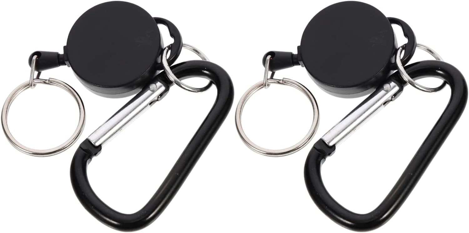 10 Pcs Key Chain Metal Badge Keychain Badge Holder Clips Id Holder Name ...