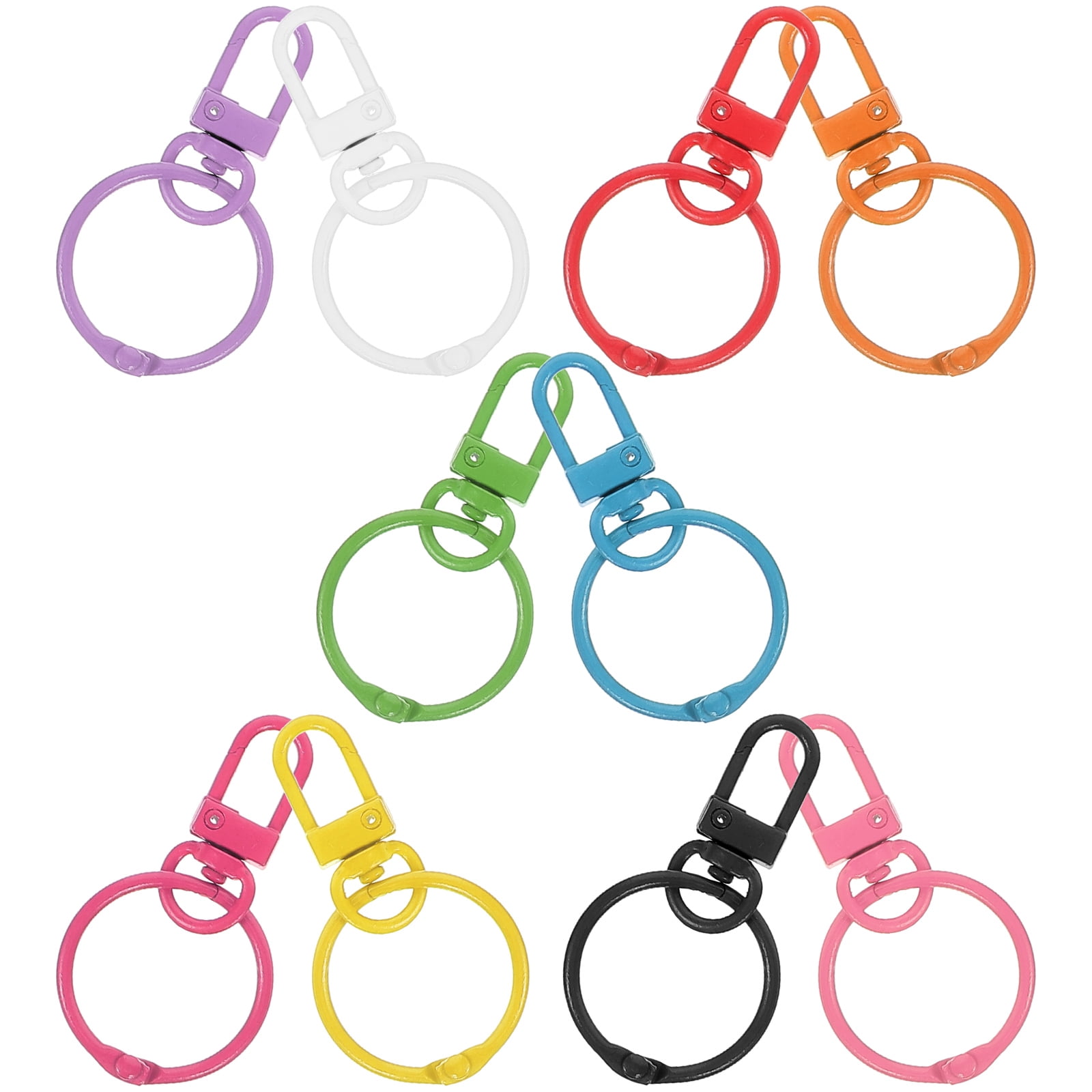 10 Pcs Key Ring Key Holder Keyrings Bulk Keychain Clip Color Keychain ...
