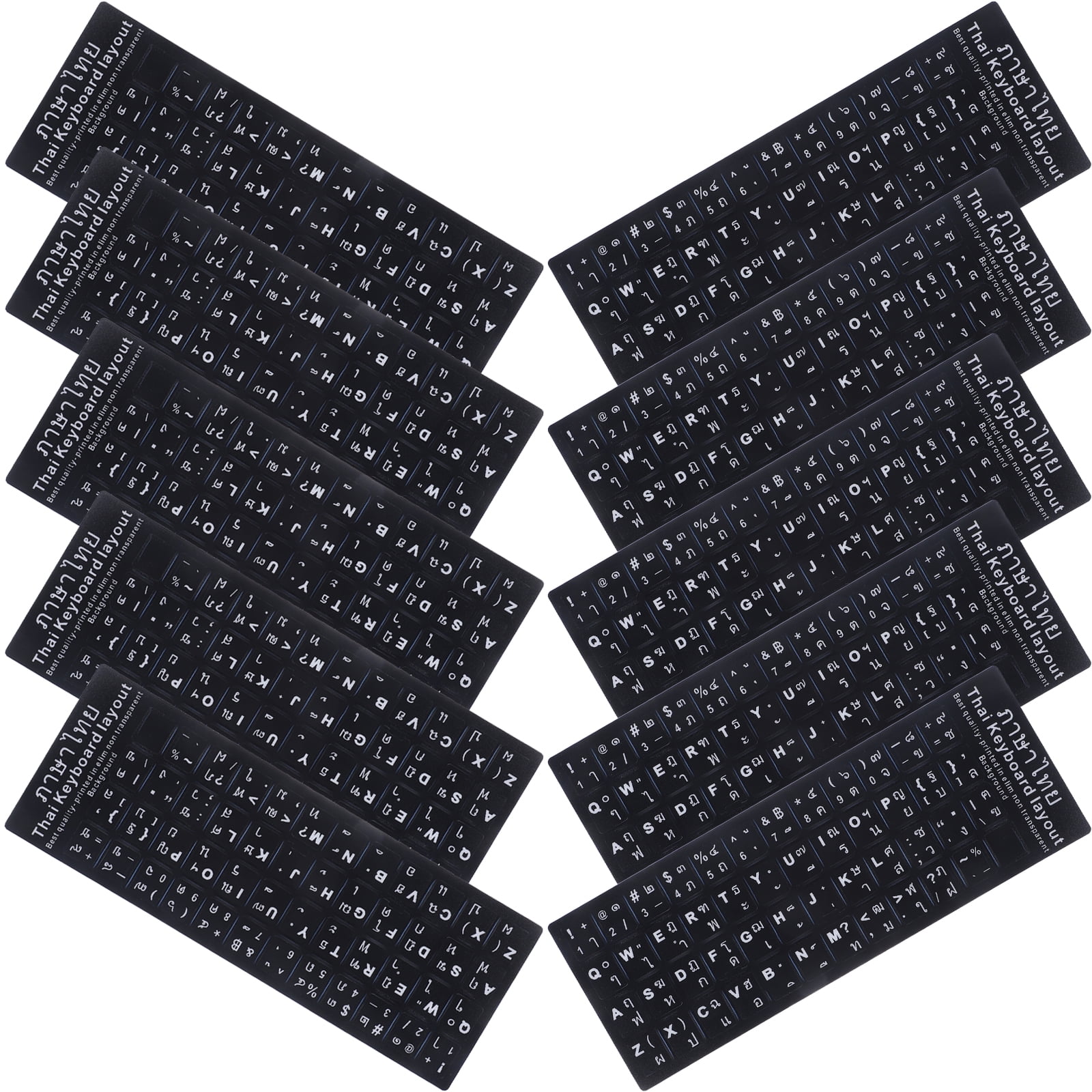 10 Pcs Keyboard Stickers Keyboard Cover Keyboard Layout Label Stickers ...