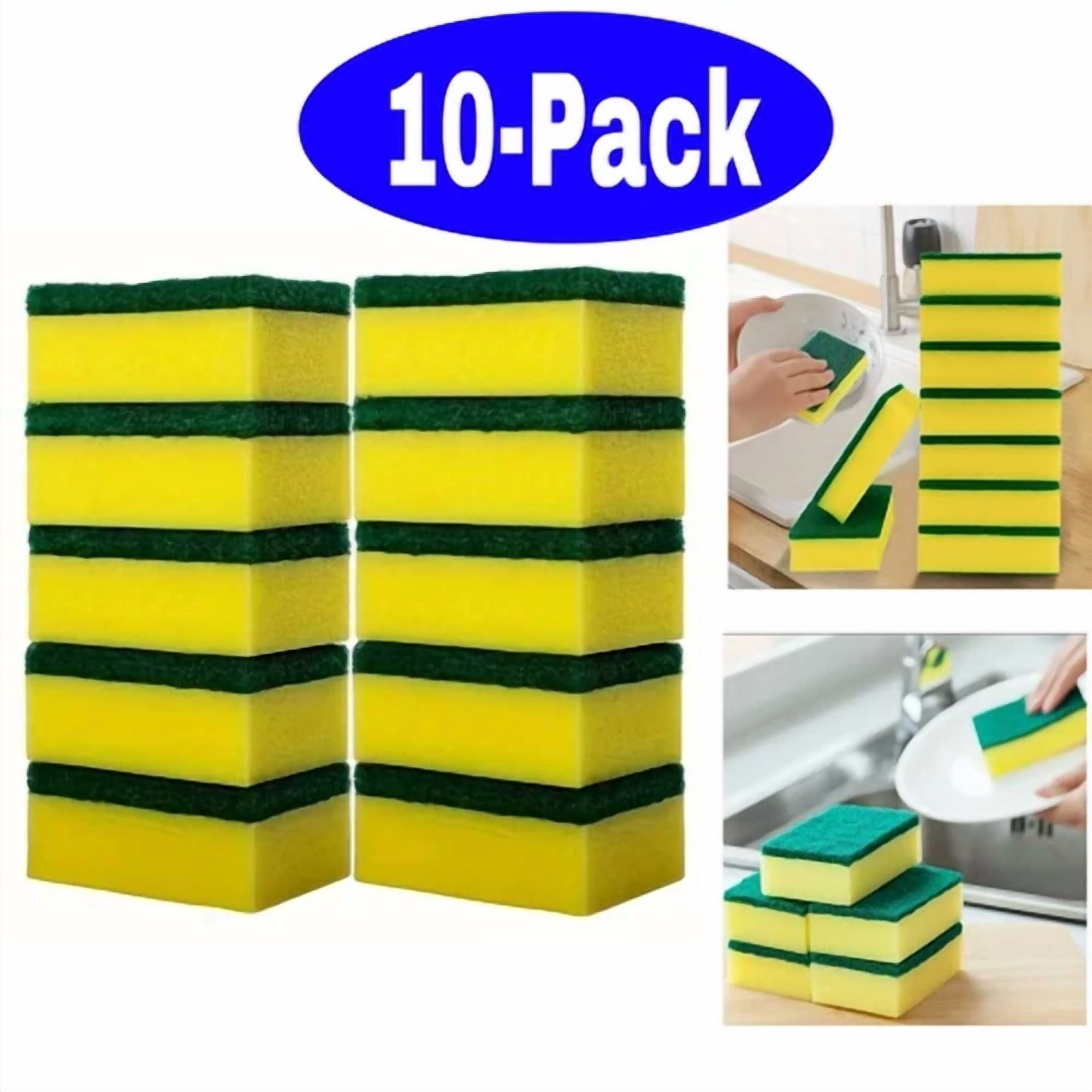 10 Pcs Kitchen Cleaning Sponge Multi Purpose Dish Cleaning Sponge ...