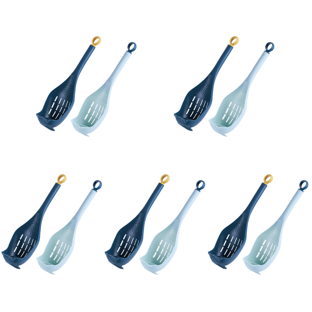 10 Pcs Kitchen Colander Strainers Colanders with Handle Plastic Filter ...