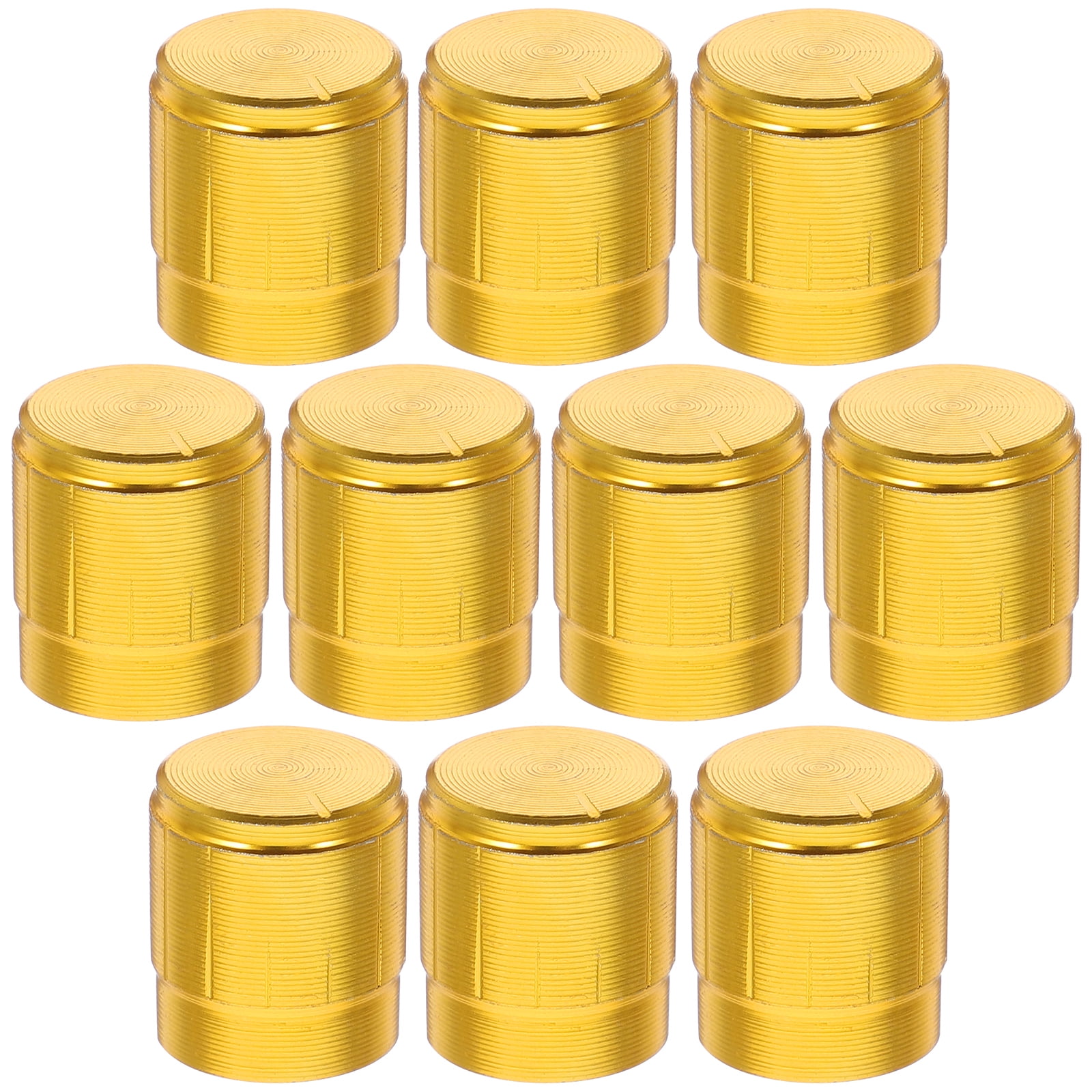 10 Pcs Knob Electronic Drum Volume Meter Chrome Counter Ballpoint Pen ...