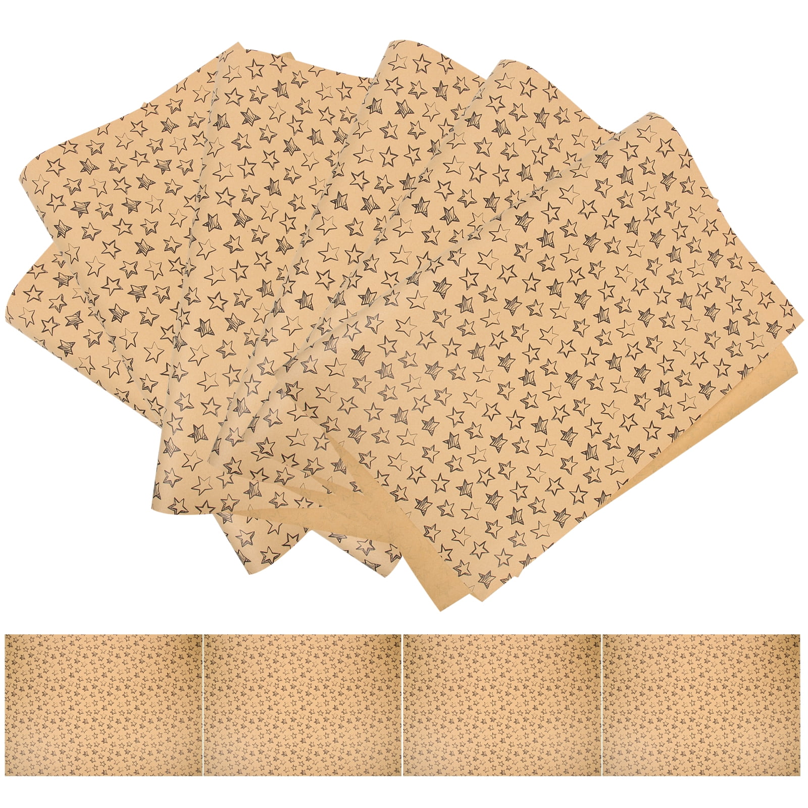 10 Pcs Kraft Wrapping Paper Packing Birthday Gift Wrapper Recycled ...