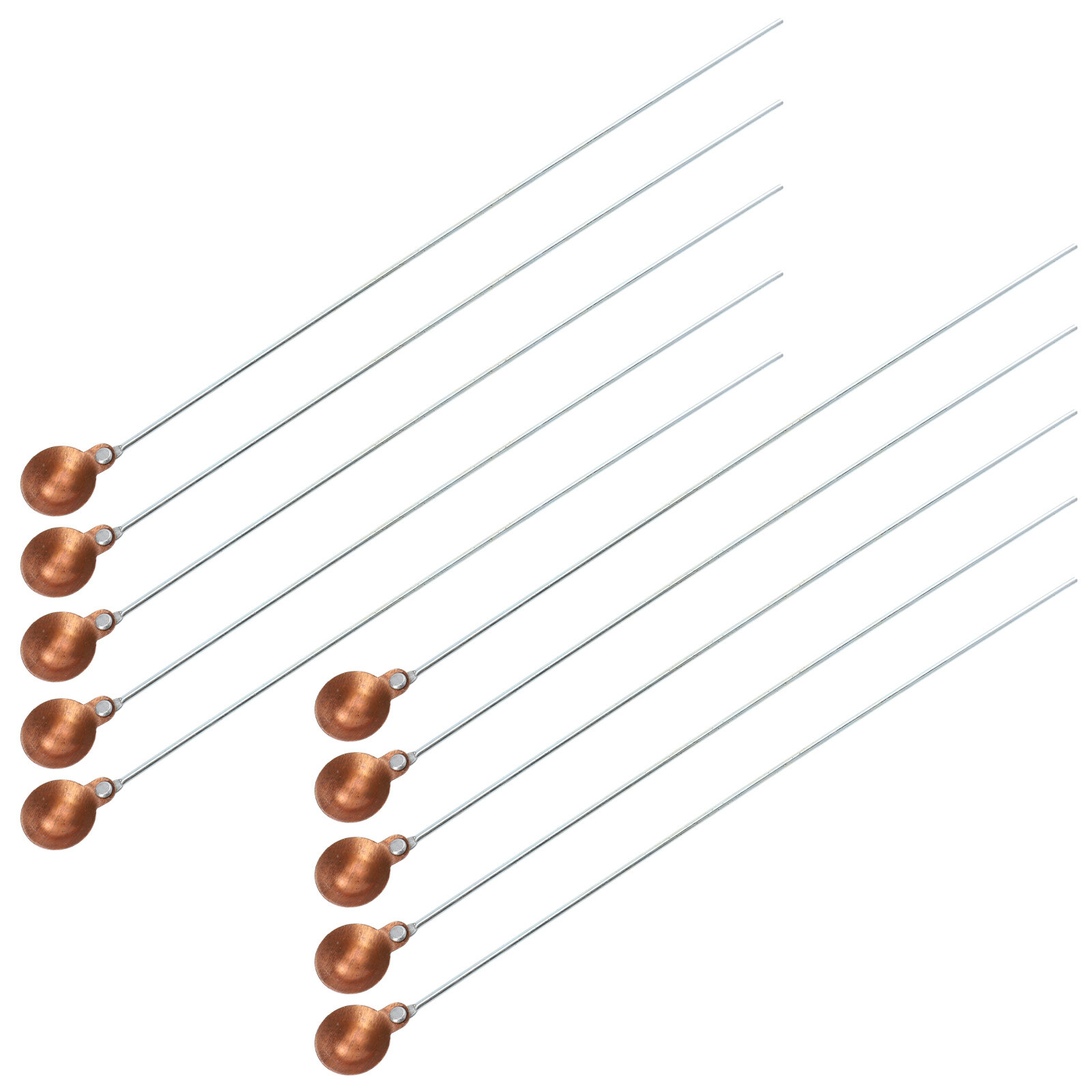 10pcs Professional Burning Spoons for Lab Use Copper Head Chemical ...