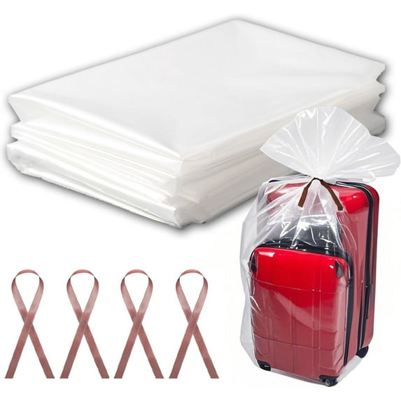 10 Pcs Large Clear Plastic Bags, 40" x 60" Dustproof Large Storage Bags ...