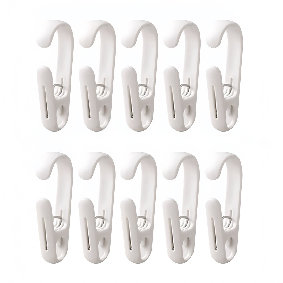 10 Pcs Laundry Hooks With Clips Clothes Pins Towel Hanger For Bathroom Kitchen - Walmart.com