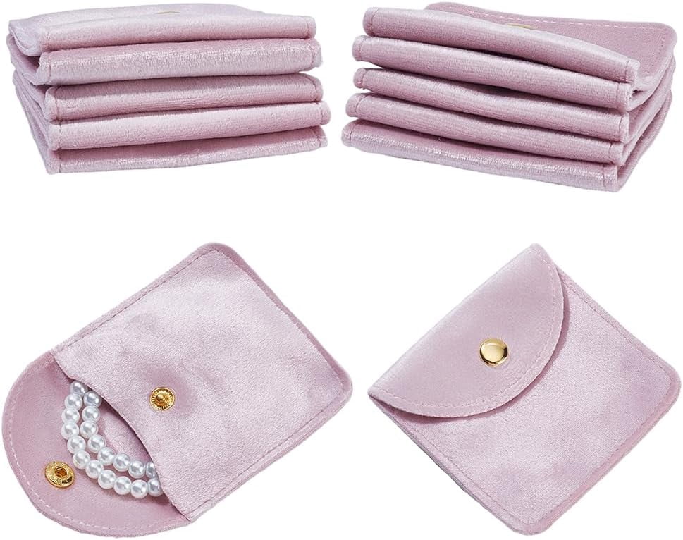 10 Pcs Lavender Jewelry Pouch Bags Small Velvet Jewelry Storage Bags ...