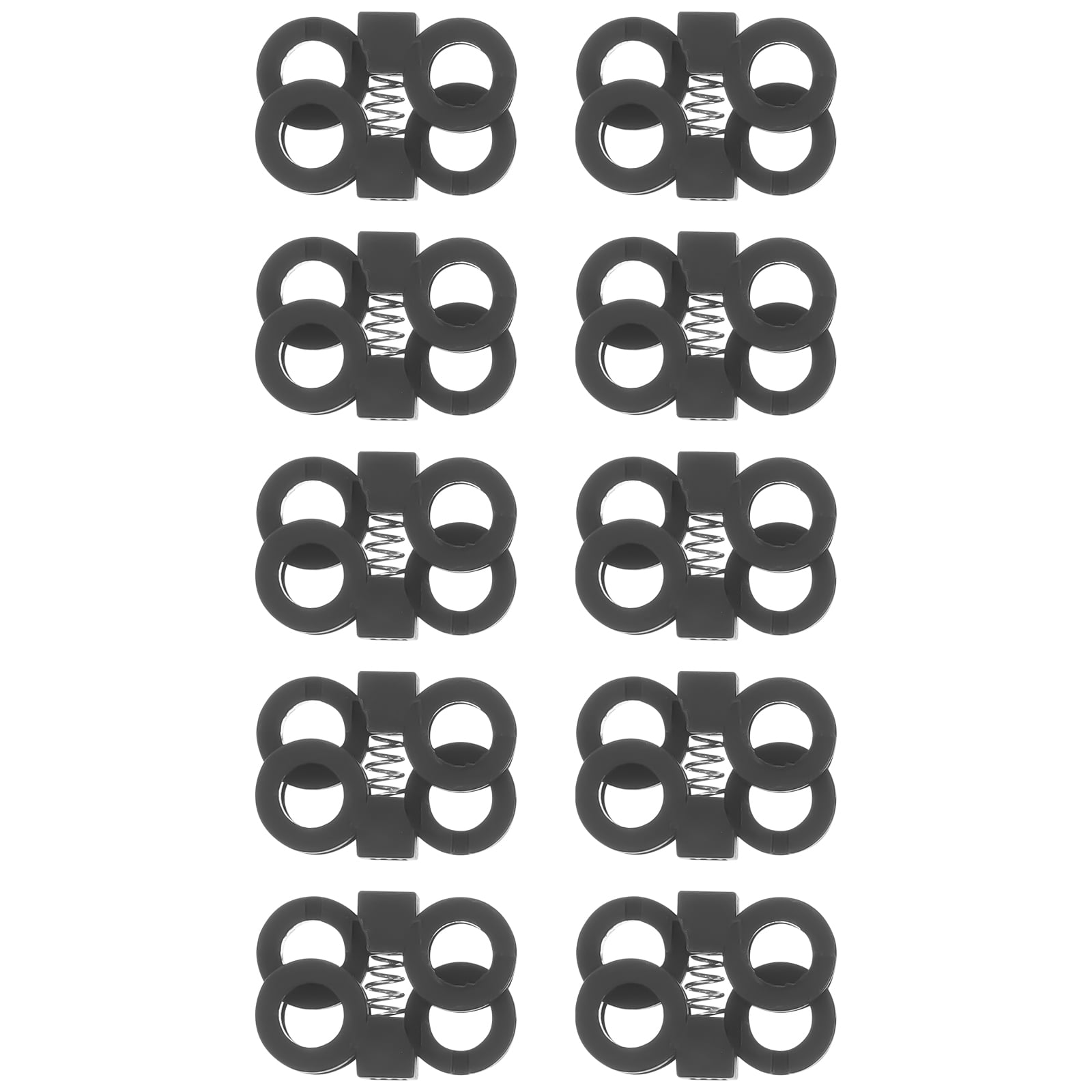 10 Pcs Lazy Shoe Lace Buckle Laces Clip Lock Plastic Locks Fastener ...