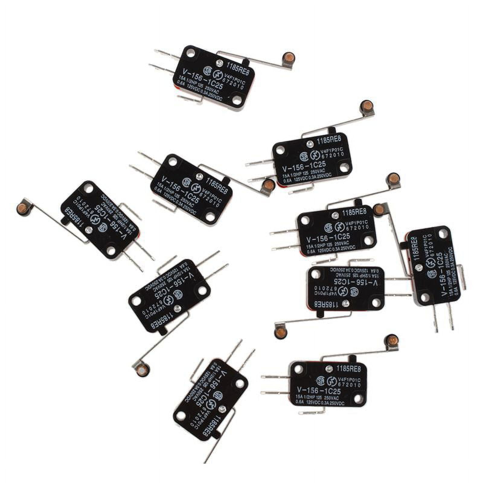 10 Pcs Limit Switch Long Hinge Roller Lever Arm Snap Action LOT - Walmart.com