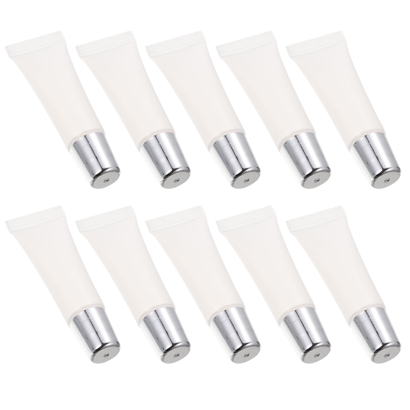 10 Pcs Lipstick Containers Glaze Sticker Labels Travel Silver - Walmart.com