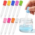10 Pcs Liquid Dropper Silicone and Plastic Pipette Transfer Eyedropper ...