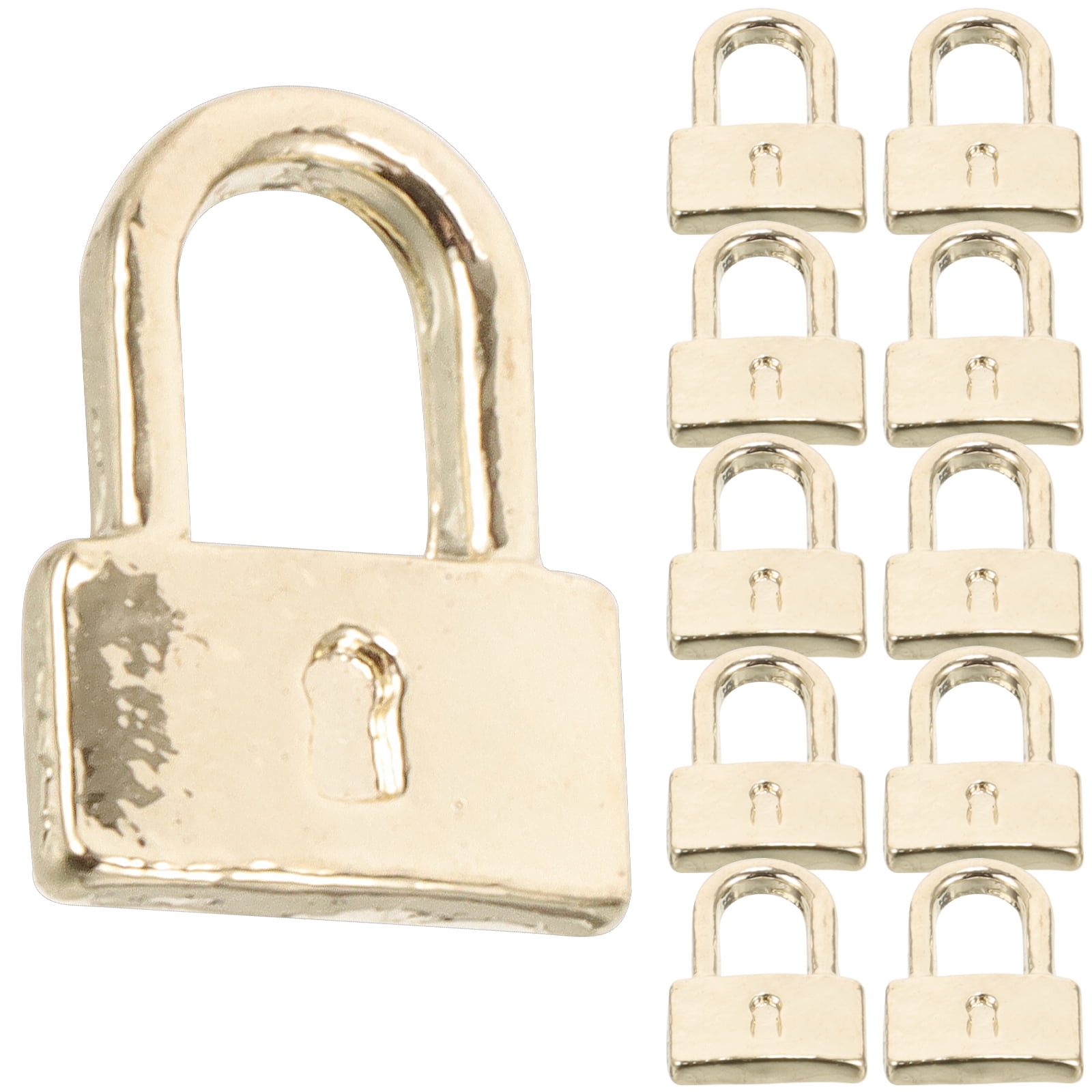 10 Pcs Lock Nail Art Jewelry Decorate Nail Charms for Women Small Nail ...
