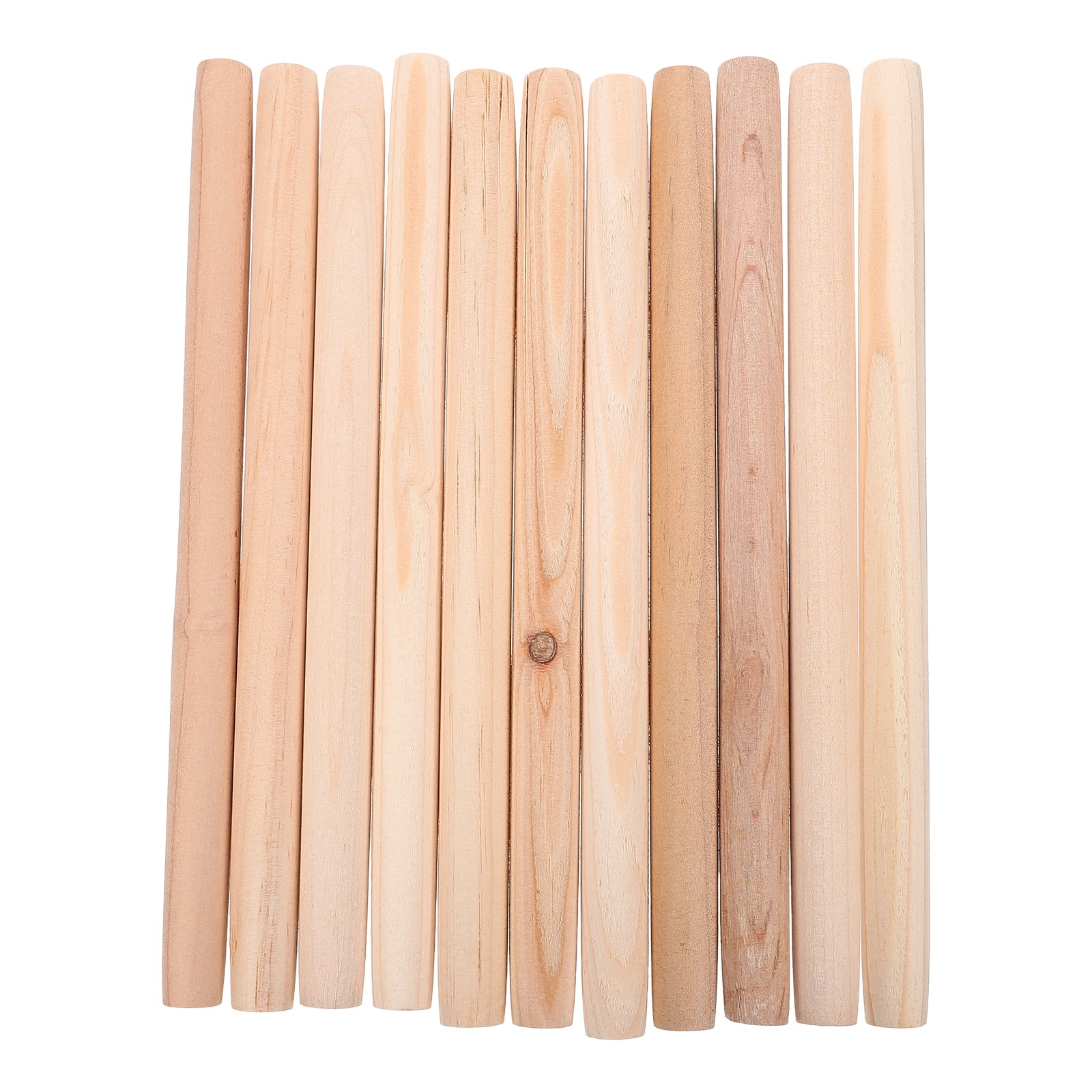 10 Pcs Log Clothes Hanging Rod 20.00X1.50X1.50CM Beige - Walmart.com