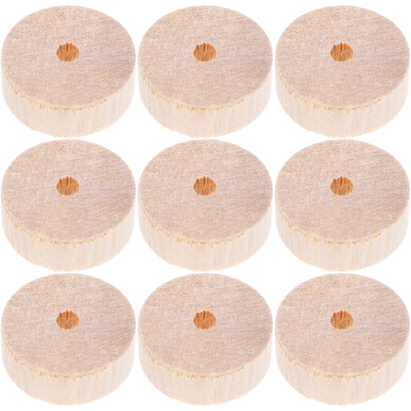 TABLZONE Wood Crafts Wheels Wooden Car Wheels Assorted Color DIY Craft ...