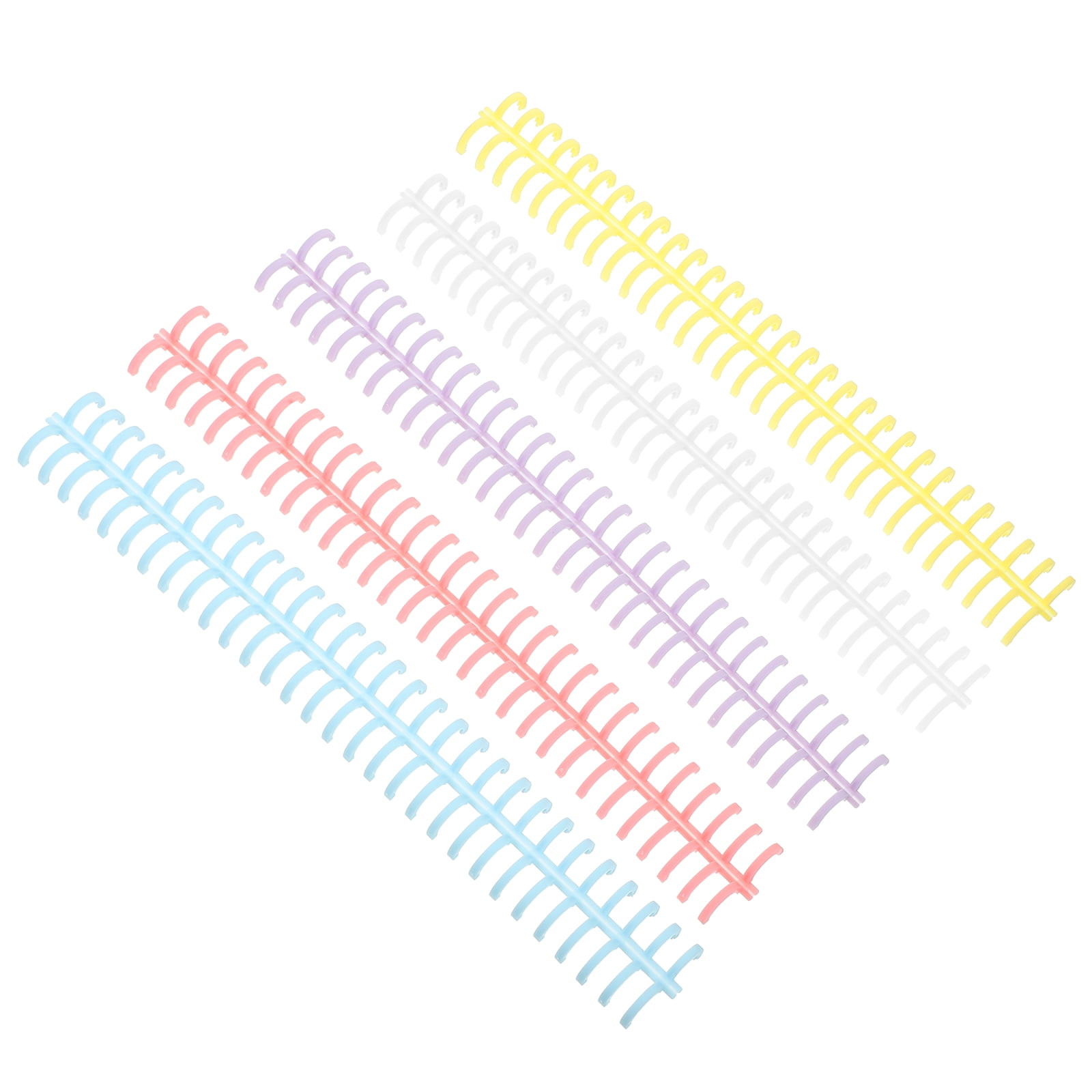 10 Pcs Loose-leaf Coil Clamp Ring Wire Binding Rings Plastic Book ...