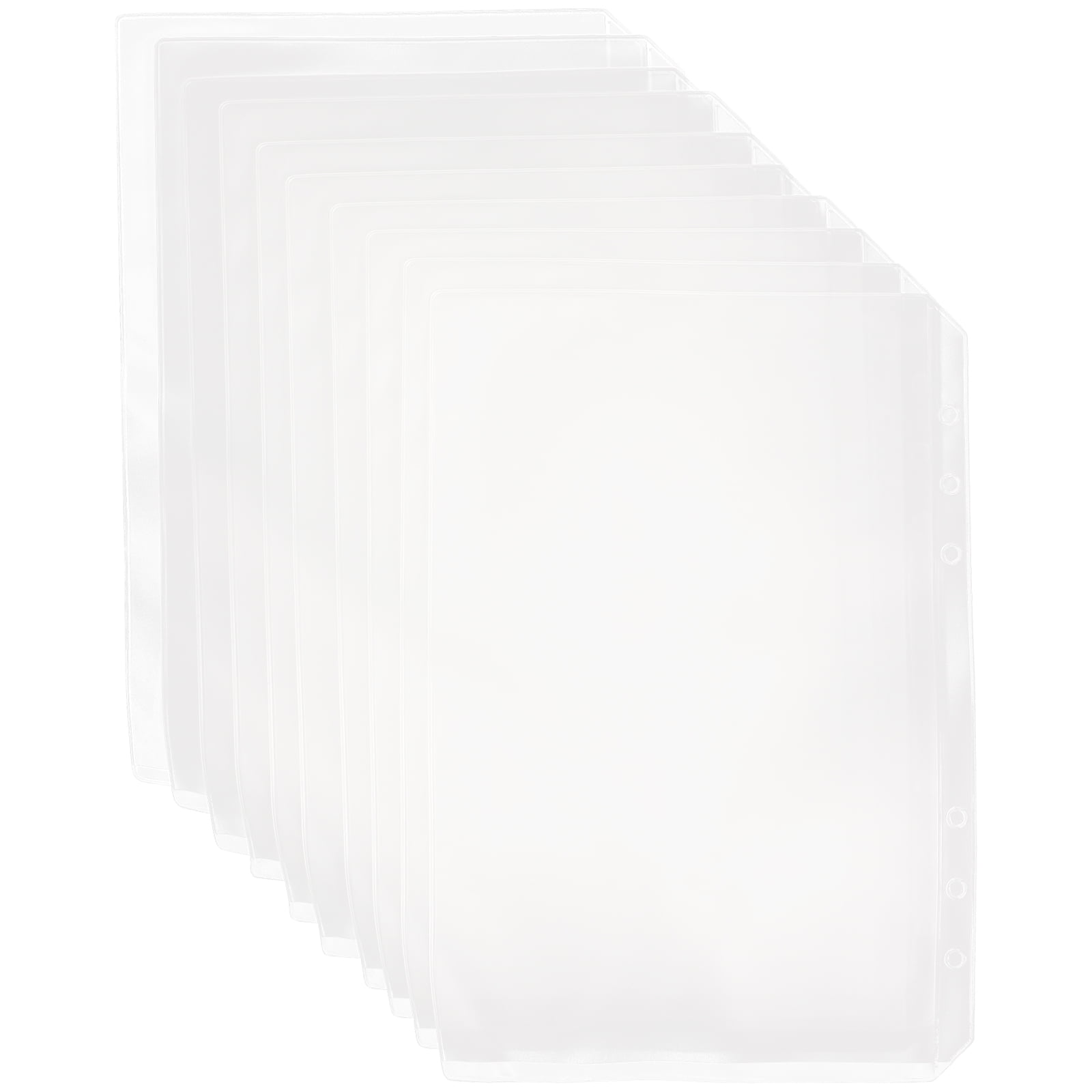 10 Pcs Loose-leaf Storage Bag Zipper Binder Pouch File Plastic Folder ...