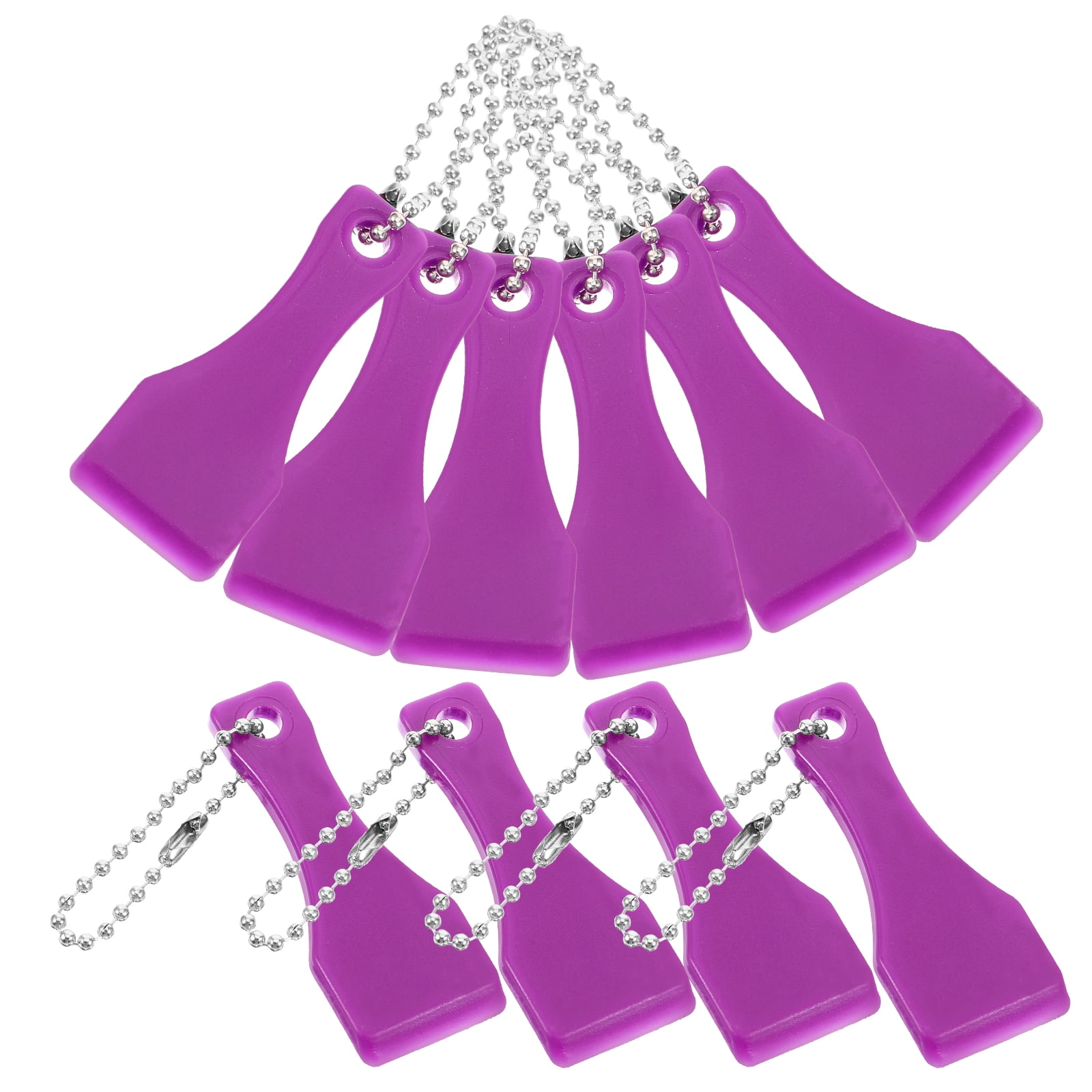 10 Pcs Lottery Spatula Tickets Tools Portable Card Scraper Key Fob ...