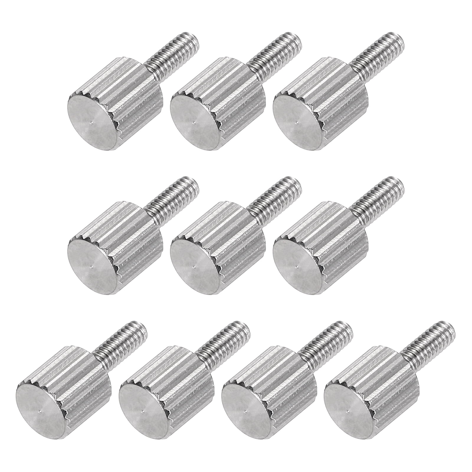 10 Pcs M2 x 6mm Flat Knurled Head Thumb Screws for Electronic, Machine ...