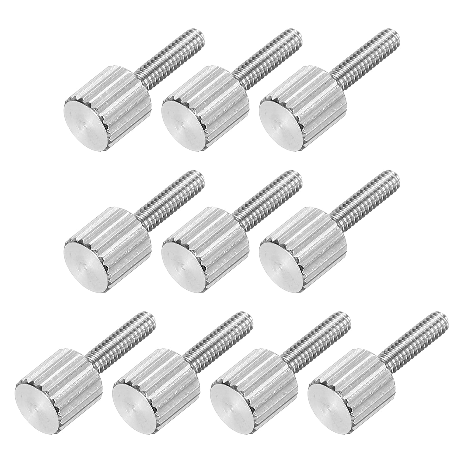 10 Pcs M2 x 8mm Flat Knurled Head Thumb Screws for Electronic, Machine ...