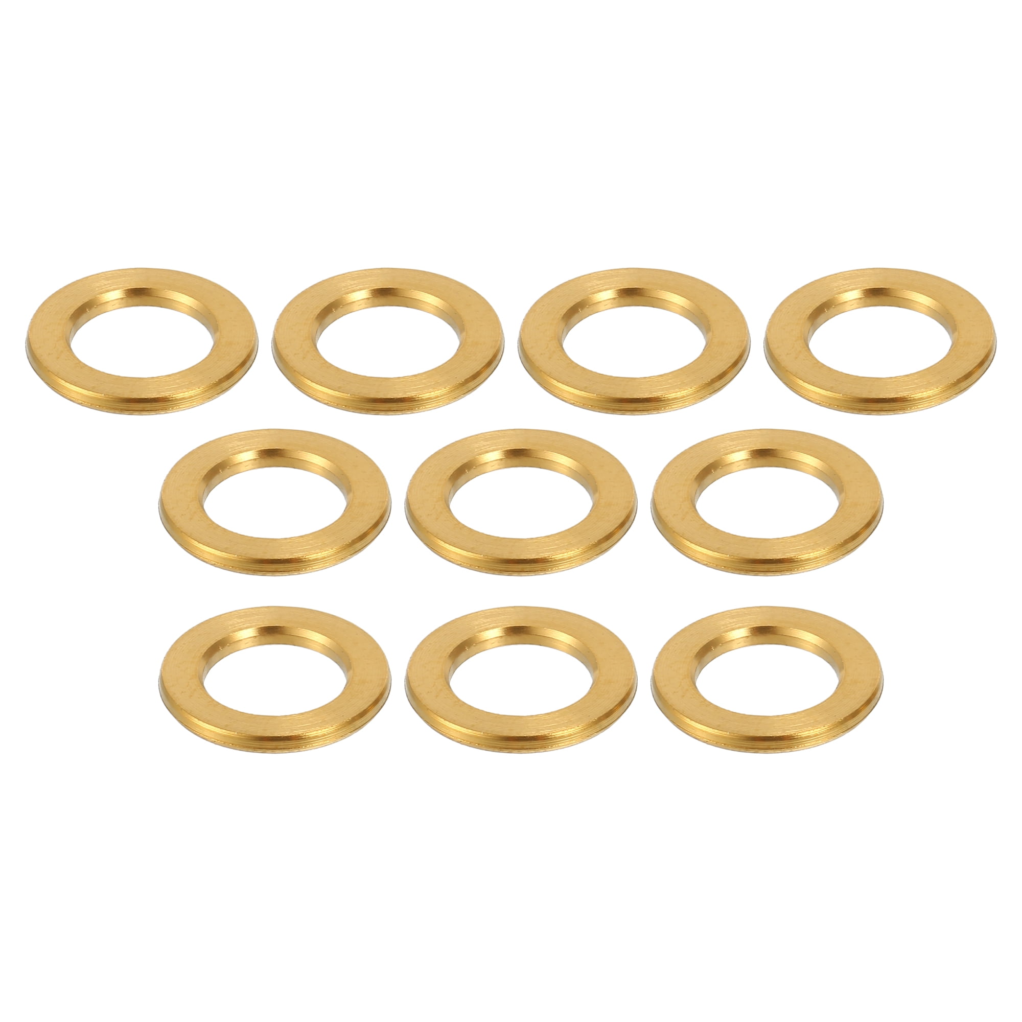 10 Pcs M6 Universal Bicycle Bolt Brake Screw Washer Mountain Bike Concave Convex Balancer Gold ...