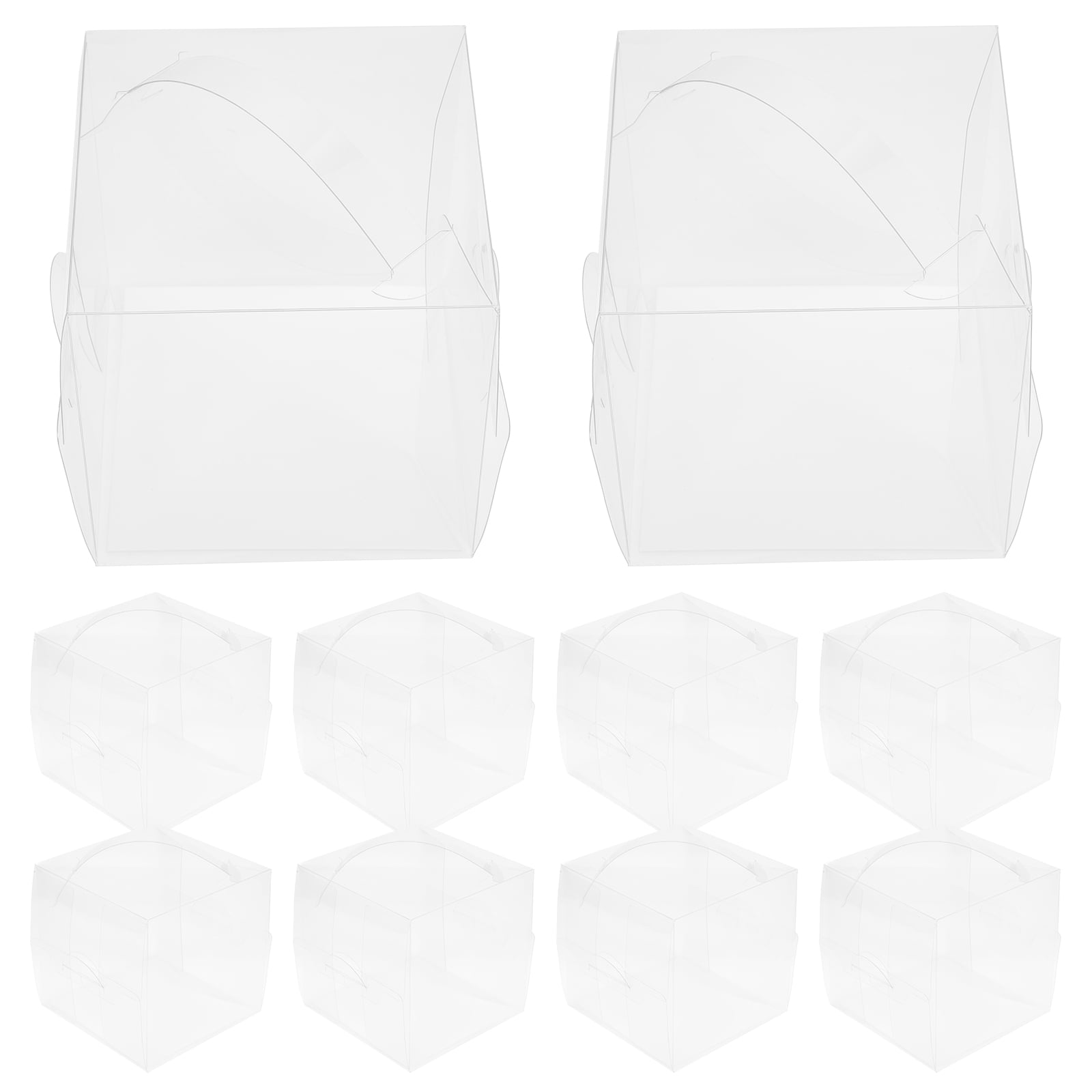 10 Pcs Macaron Boxes Cake Wrapping Boxes Portable Cake Carrier Cake ...