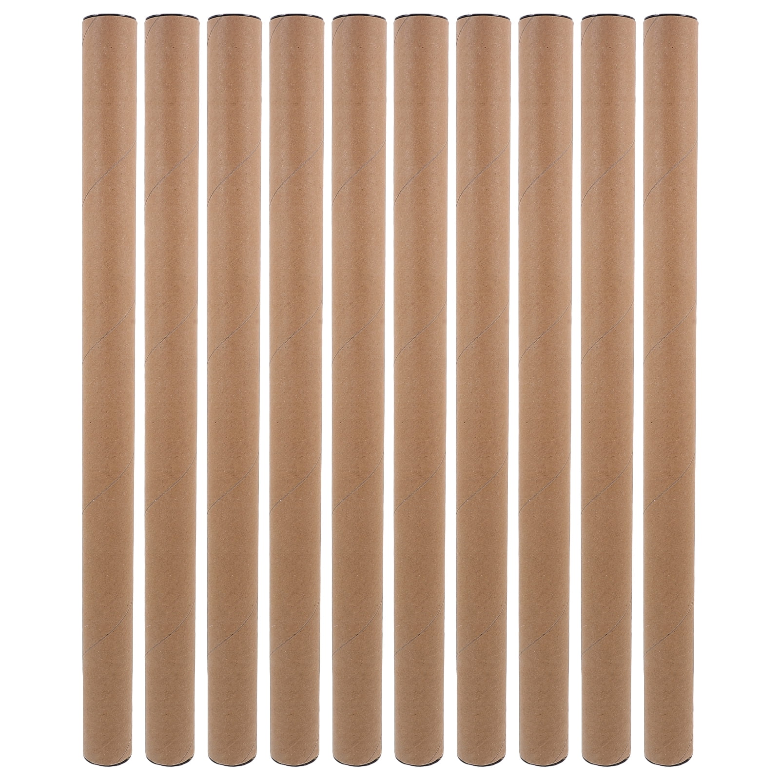 10 Pcs Mailing Tube Paper Tube Brown Cardboard Tube Kraft Cardboard ...