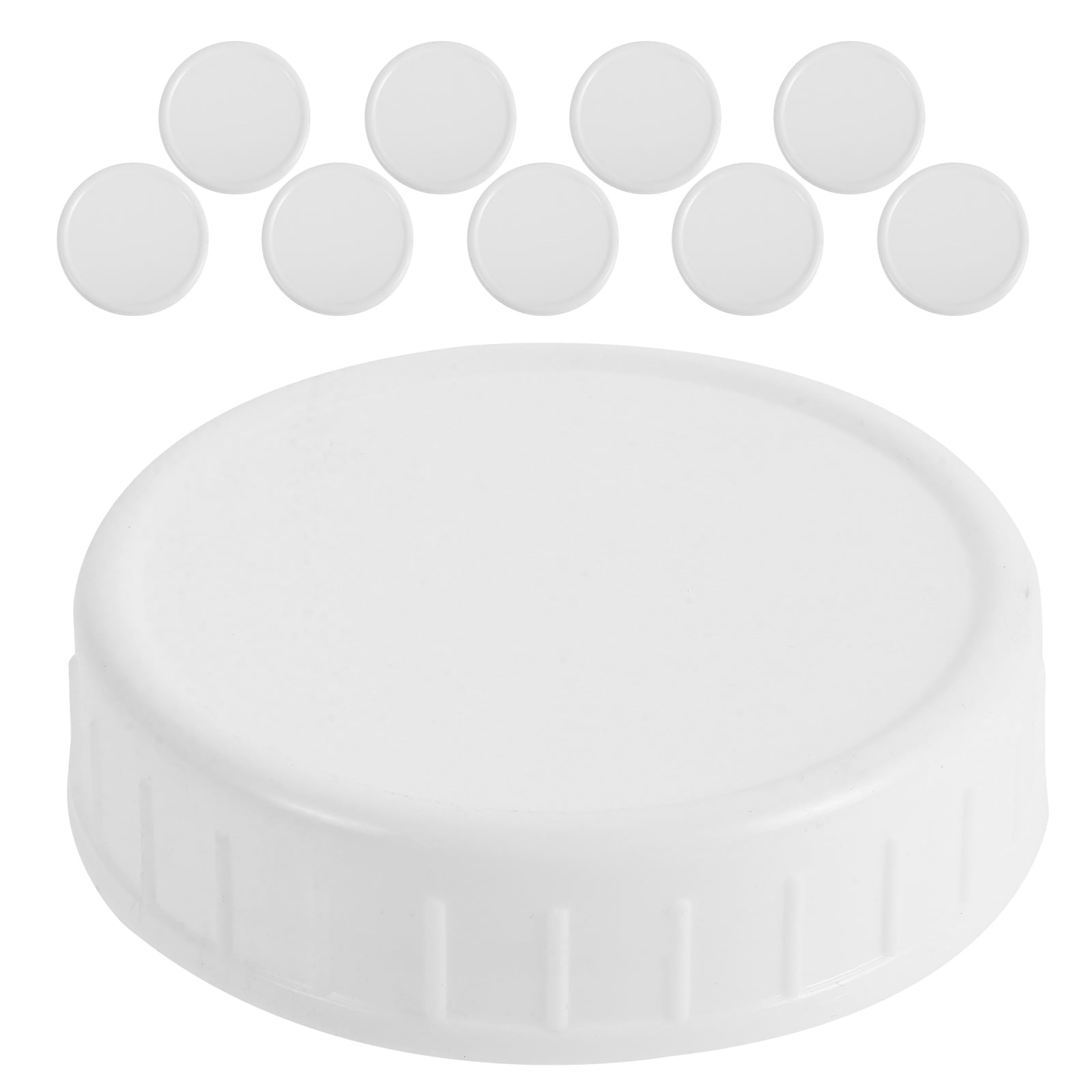 10 Pcs Mason Jar Plastic Lid Large Mouth Canning Lids Lids Ball Canning ...