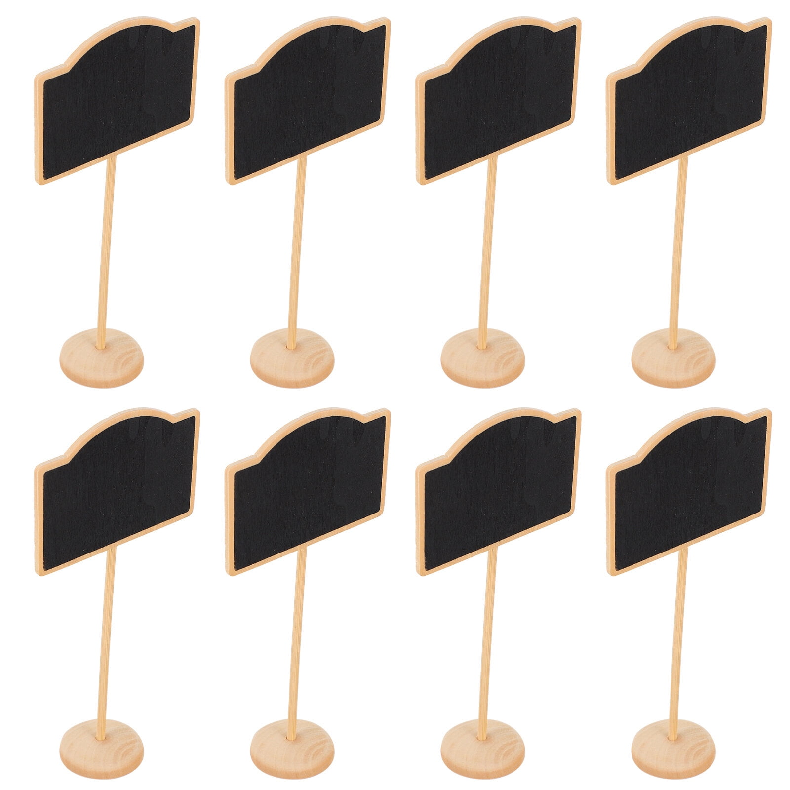 10 Pcs Message Board Signs Wooden Tabletop Chalkboard Stand Small ...