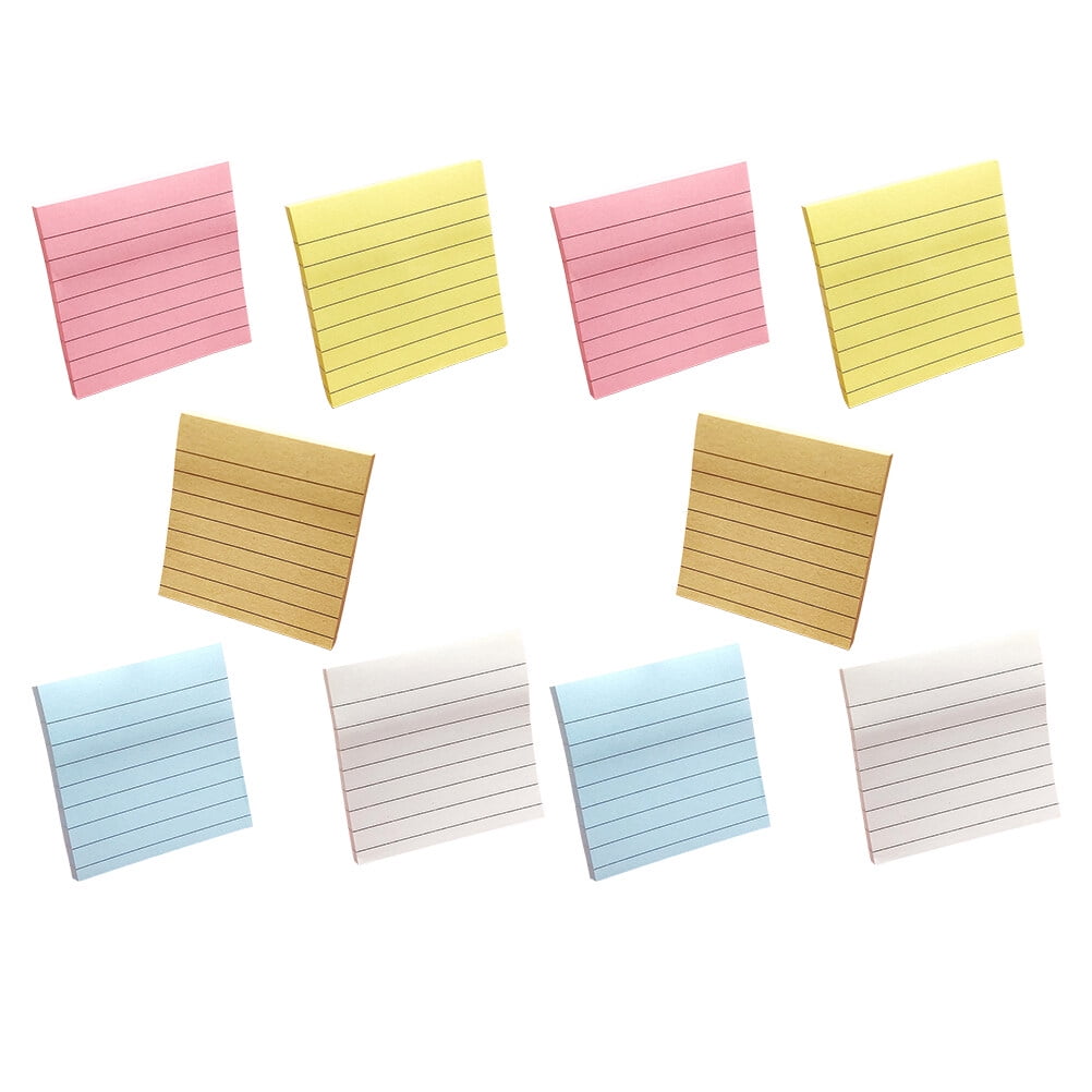 10 Pcs Message Sticker Notes Stickers Portable Paper Student - Walmart.com