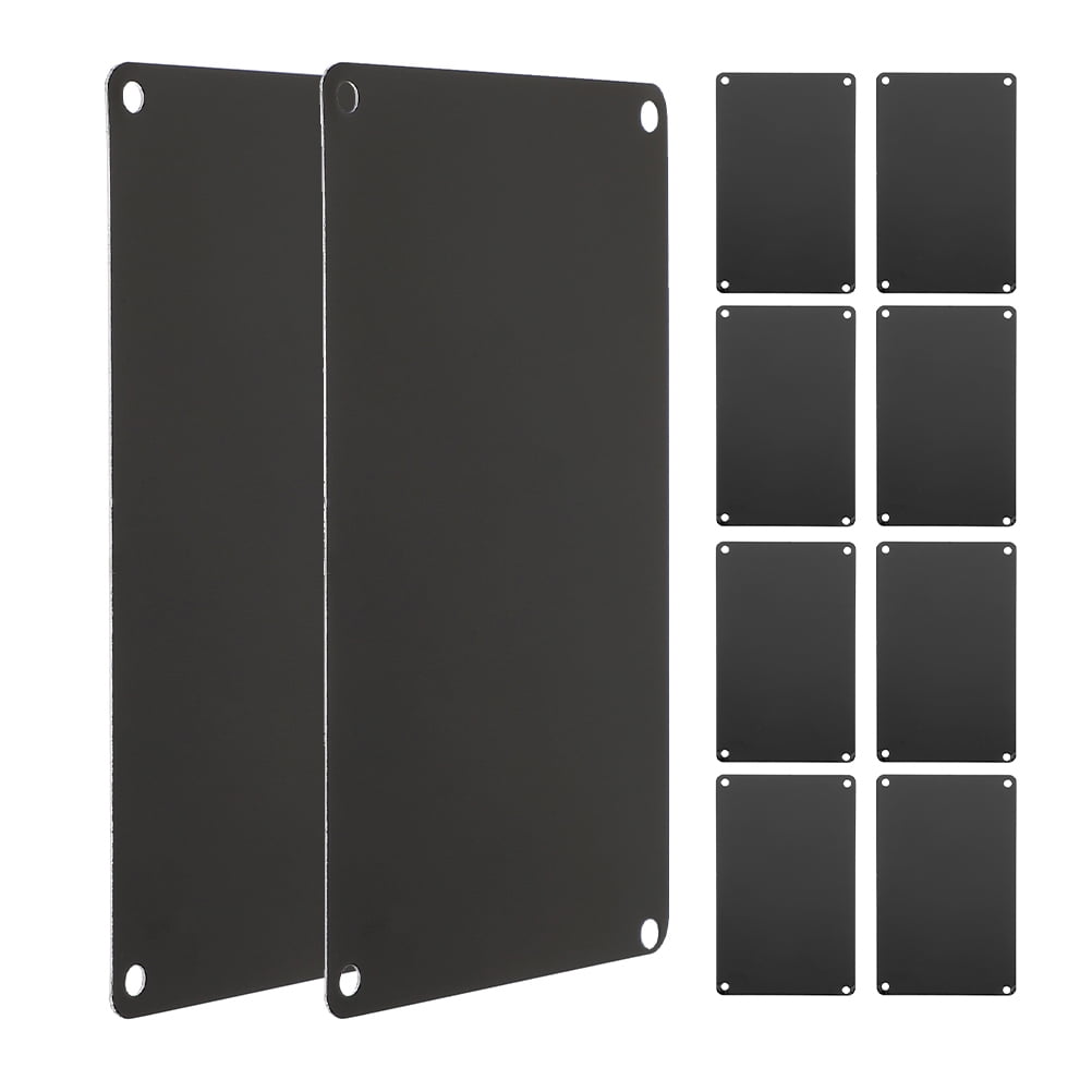 Masteelf 10 Pcs Engraving Blank Sign Aluminum Plate for DIY Crafting ...