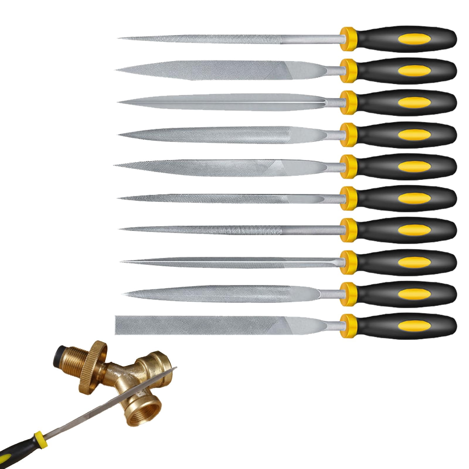 10 Pcs Metal File, Metal Files for Steel, Files Tools Professional ...