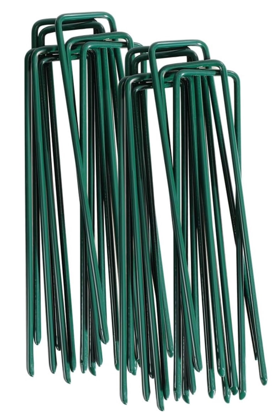 10 Pcs Metal Garden Landscape Sod Staples Green Garden Staples U Shaped ...