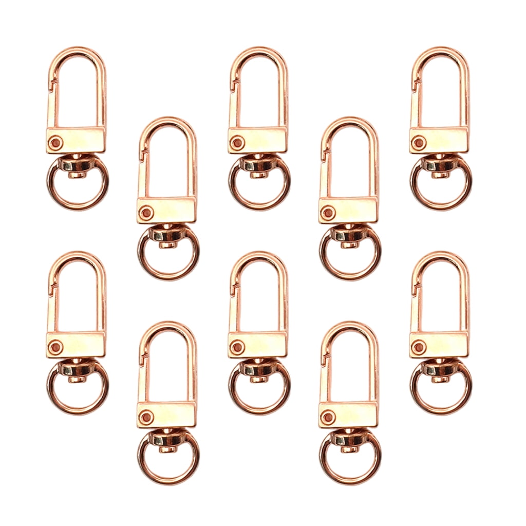 10 Pcs Metal Keychain Hook Clasps Hardware Accessories Swivels Lanyards ...