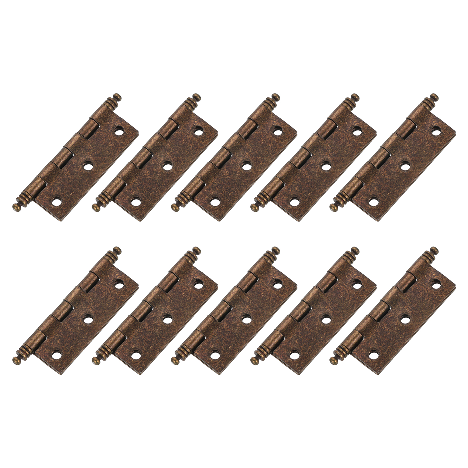 10 Pcs Metal Non-Mortise Hinge, Cabinet Door Hinges for Furniture ...