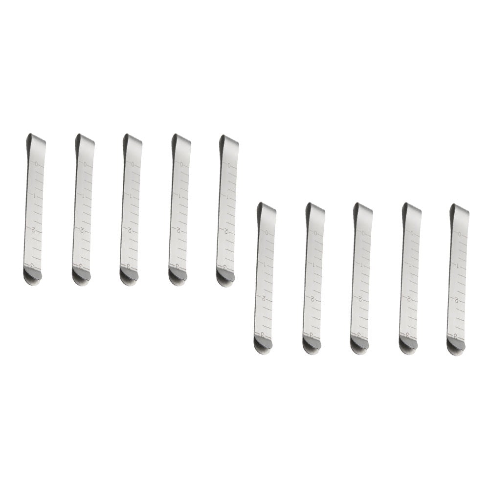 10 Pcs Metal Sewing Hemming Clips Tools Measuring Ruler for Quilting ...