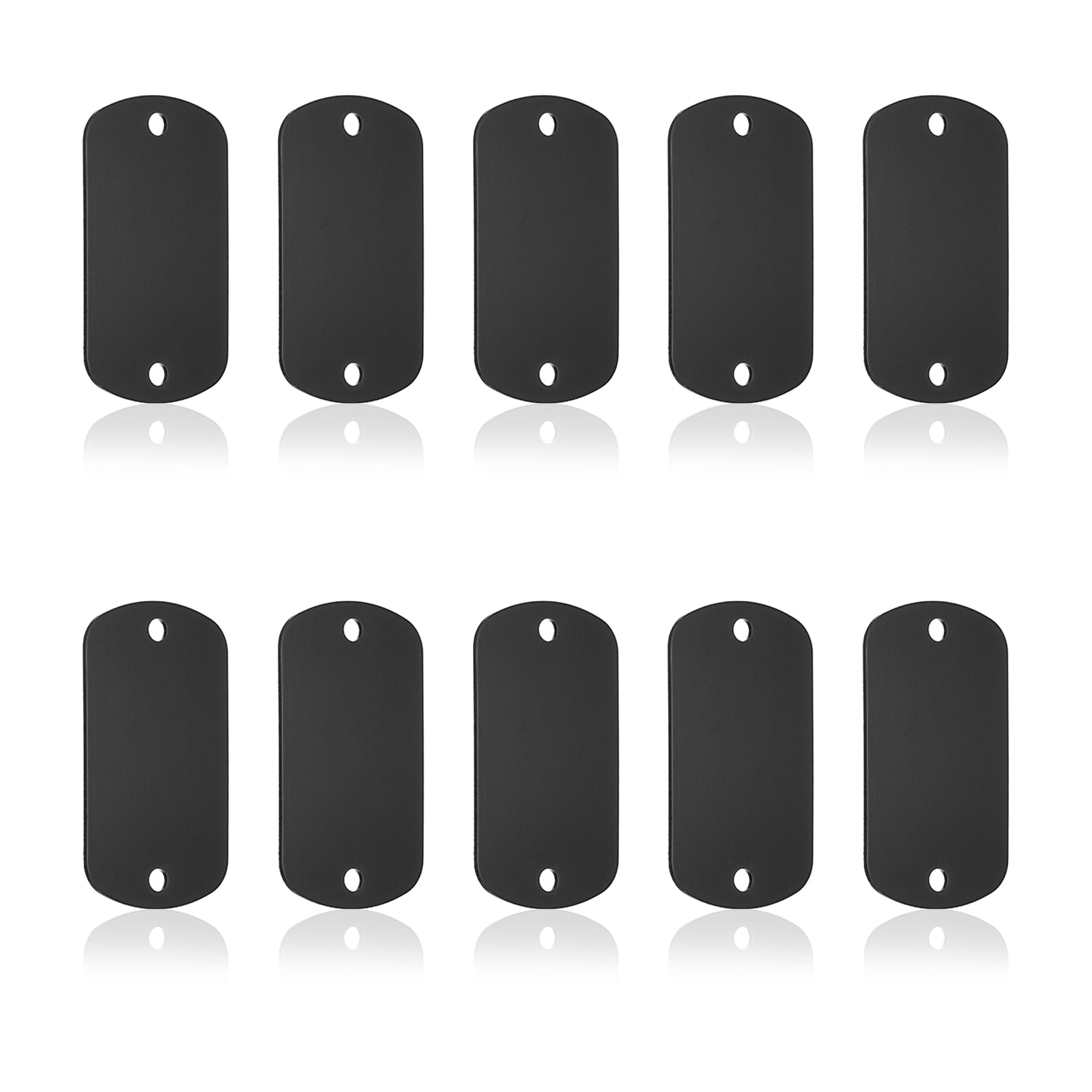 10 Pcs Metal Stamping Blanks, Rectangle Stamping Tags Blanks Aluminum ...