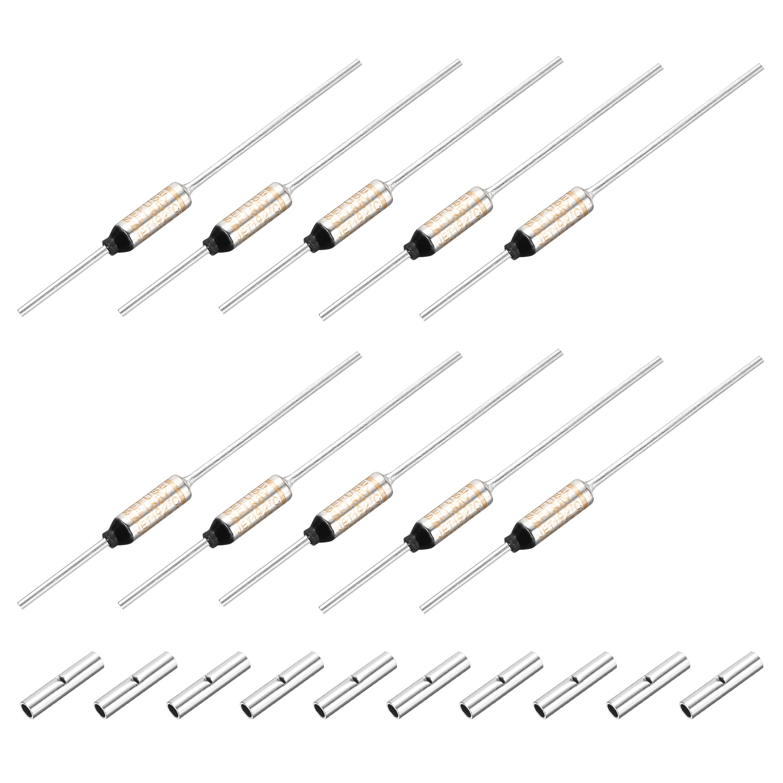 10 Pcs Metal Temperature Thermal Fuse SF188Y 192 °C 377.6 °F 15A 250V ...