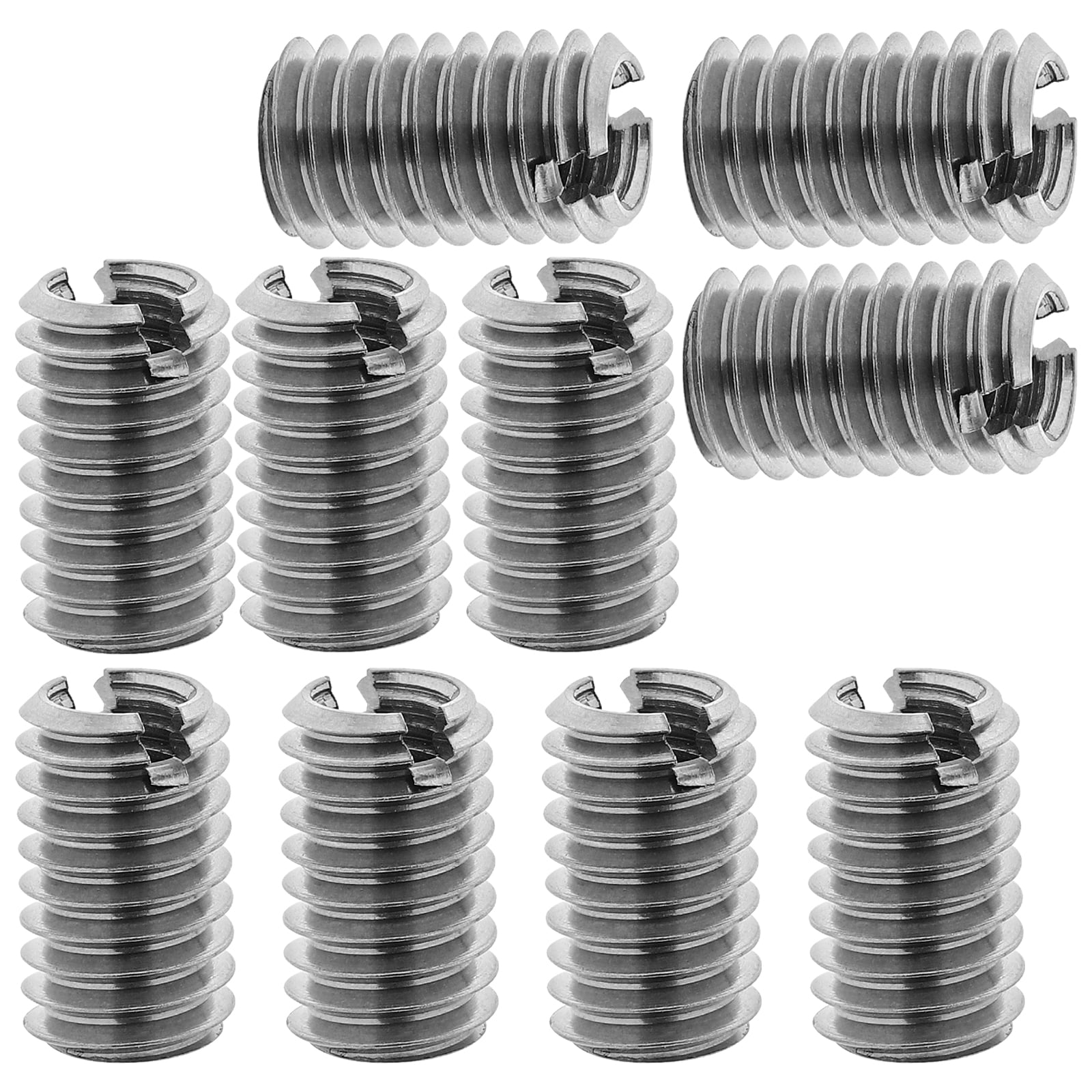 10 Pcs Metal Thread Repair Inserts Helical Coiled Threaded Sleeves for ...