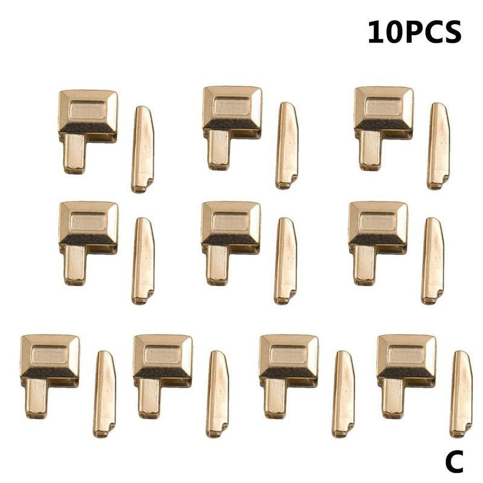 10 Pcs Metal Zipper Insertion Pin, Double Head Accessories, Tail Pin ...