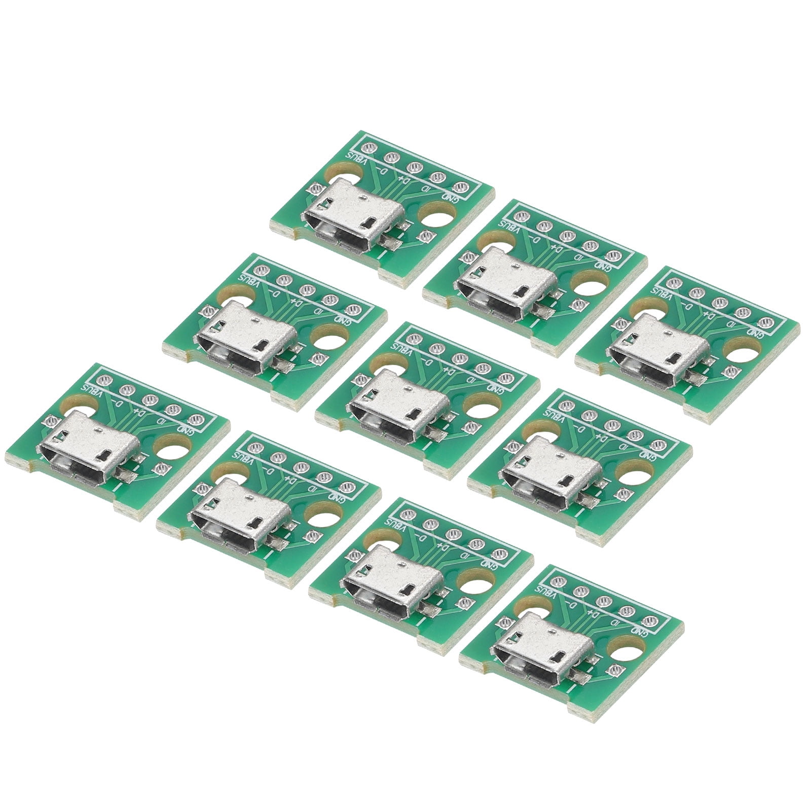 10 Pcs MiCro USB to Dip Female Sockets Type B 5Pin Adapter Board ...