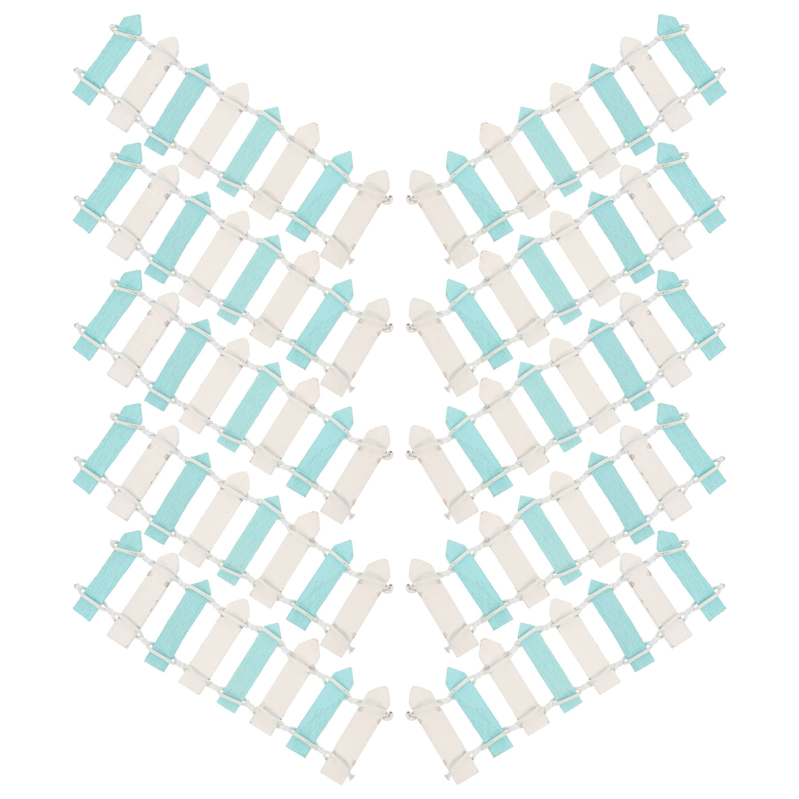 10 Pcs Landscape Fence Dollhouse Simulated Farm Accessories Mini Fence ...